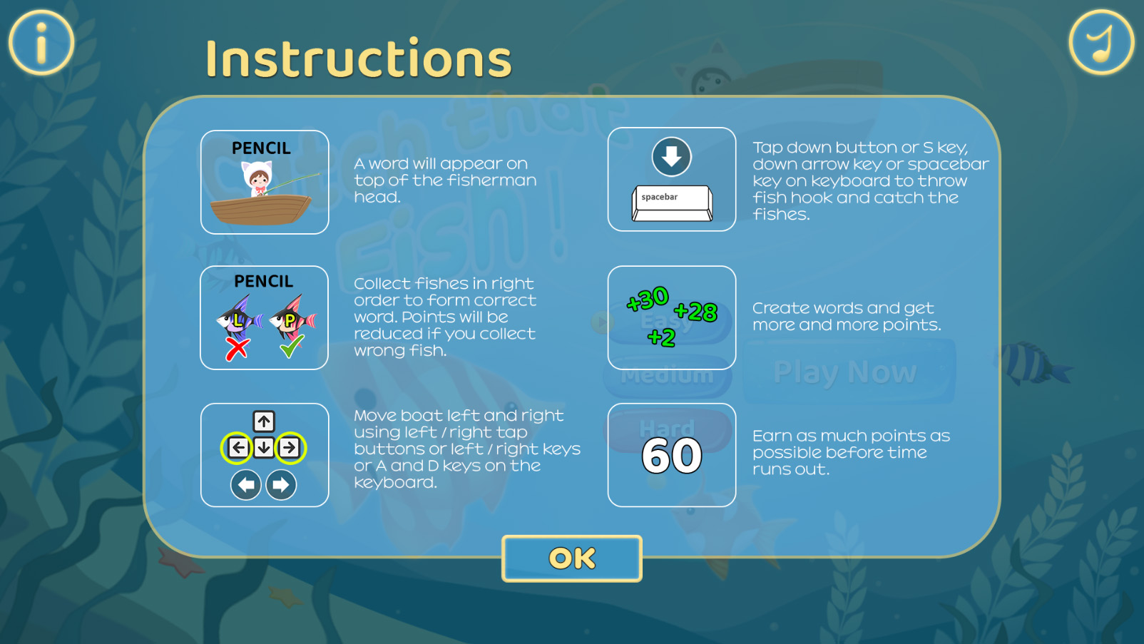 Catch that Fish - Educational Game (Construct 3) by mazaplabs | CodeCanyon