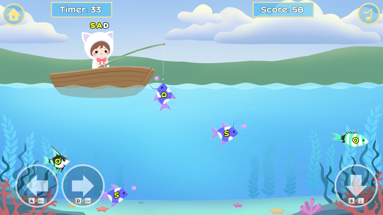 Catch that Fish - Educational Game (Construct 3) by mazaplabs | CodeCanyon