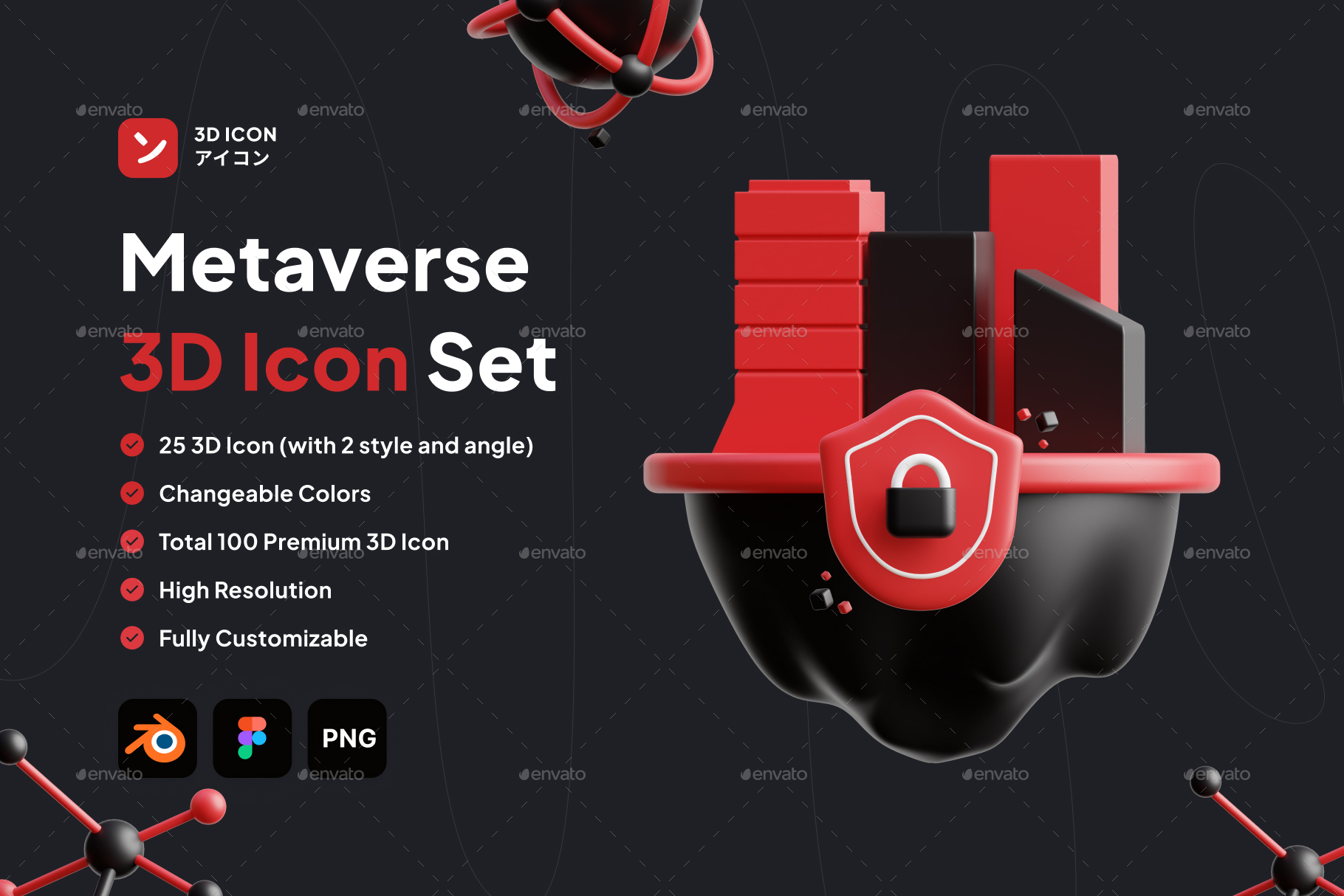 Metaverse 3D Icon Set, Icons | GraphicRiver