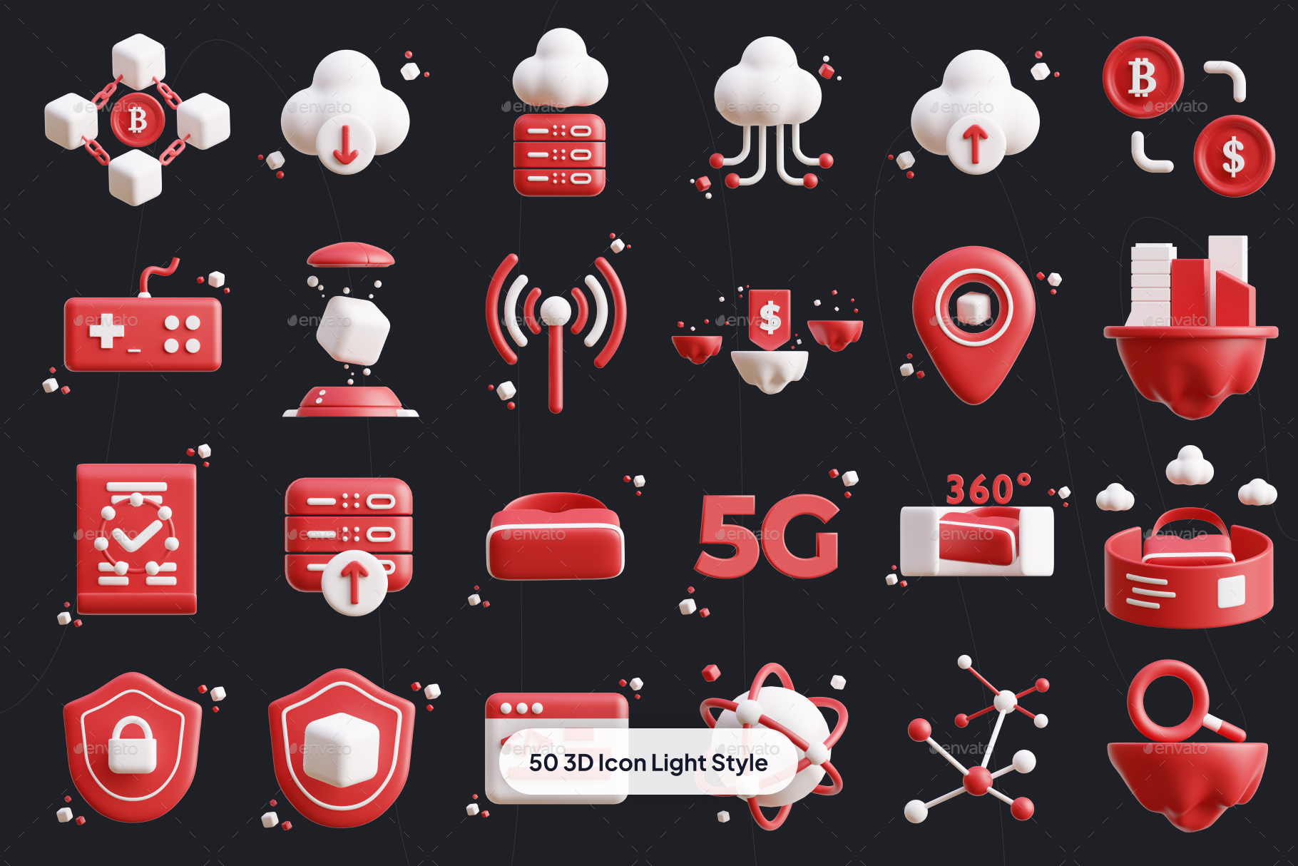 Metaverse 3D Icon Set, Icons | GraphicRiver