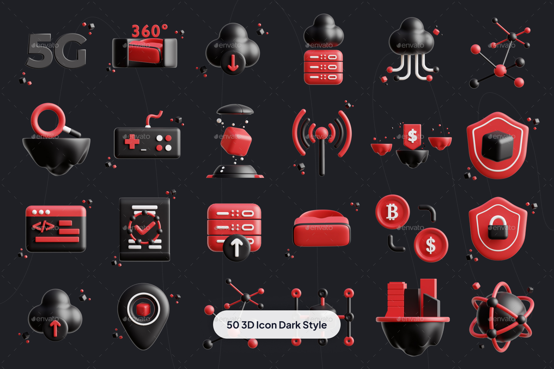 Metaverse 3D Icon Set, Icons | GraphicRiver