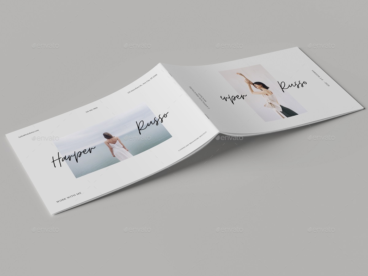 A5/A4 Landscape Brochure Mockup, Graphics | GraphicRiver