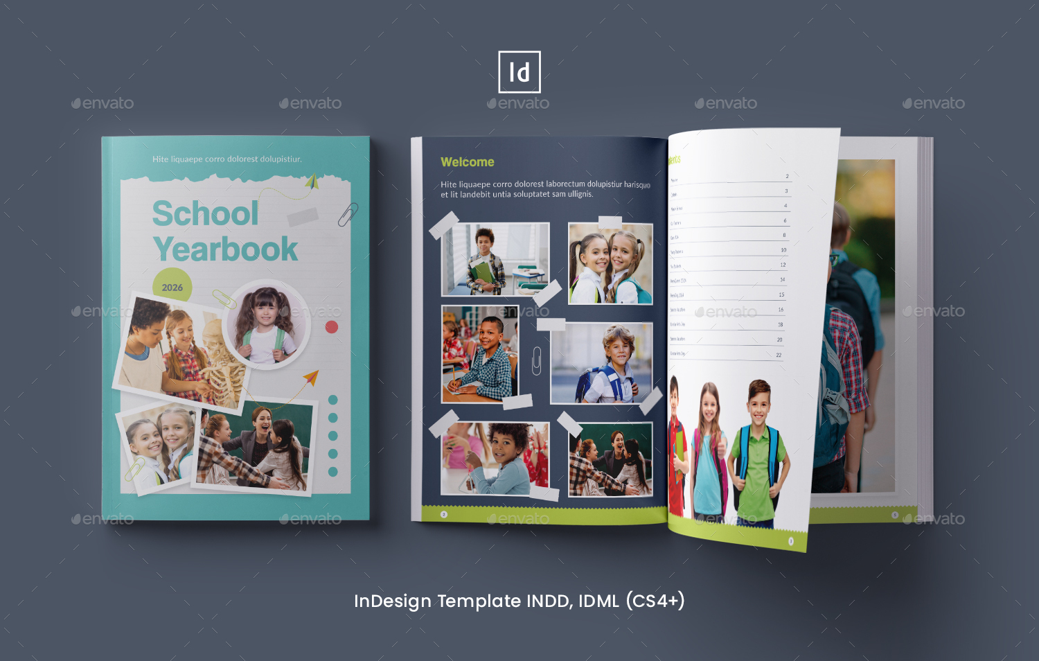 School Yearbook, Print Templates | GraphicRiver