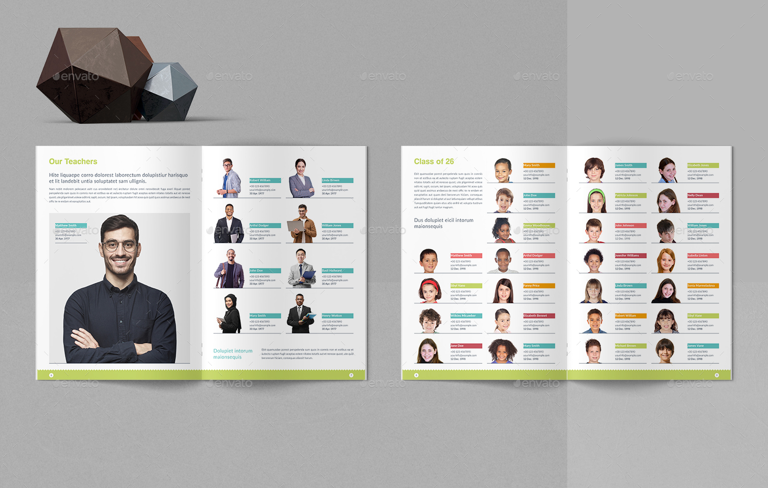 School Yearbook, Print Templates | GraphicRiver