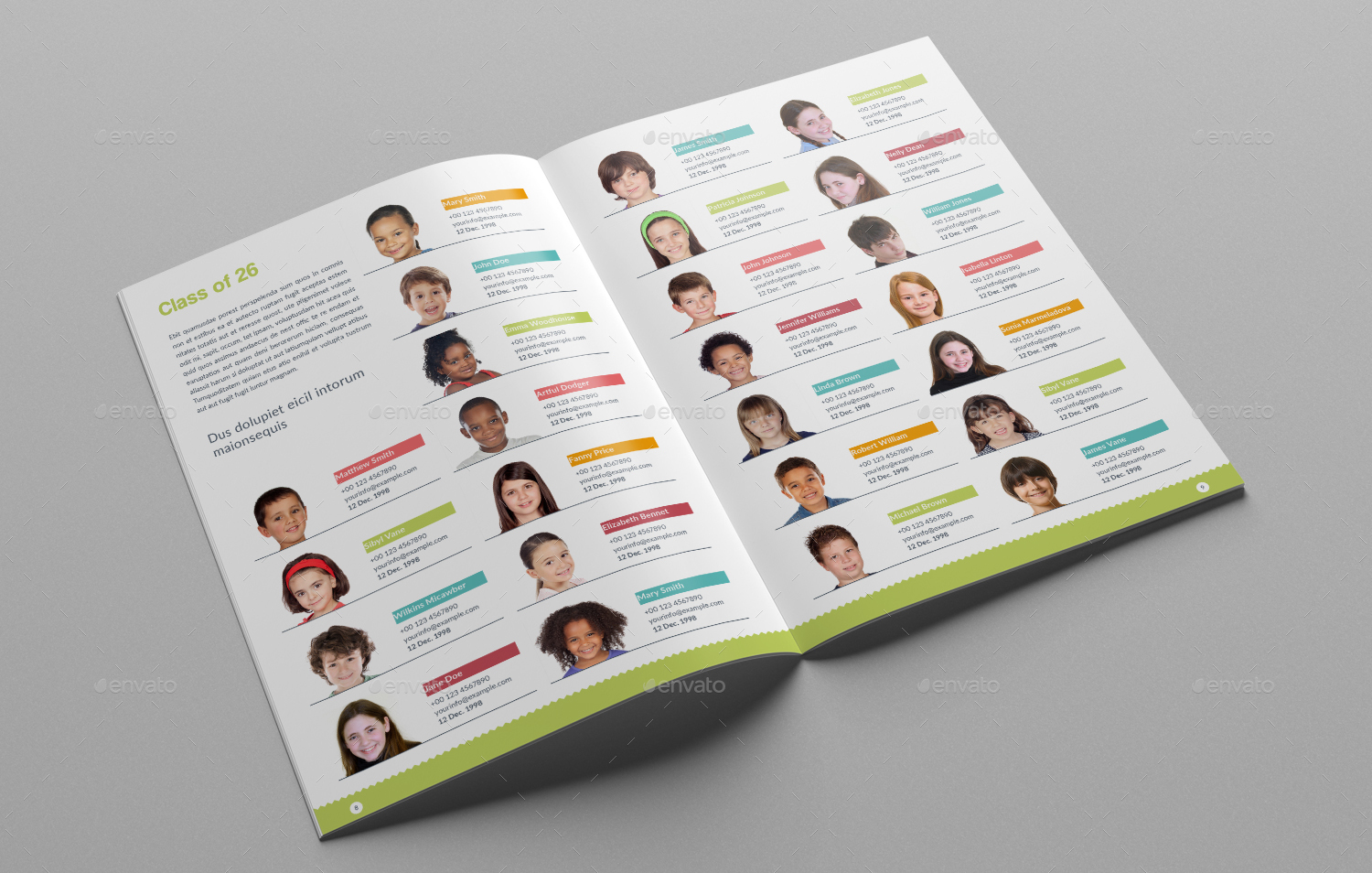 School Yearbook, Print Templates | GraphicRiver