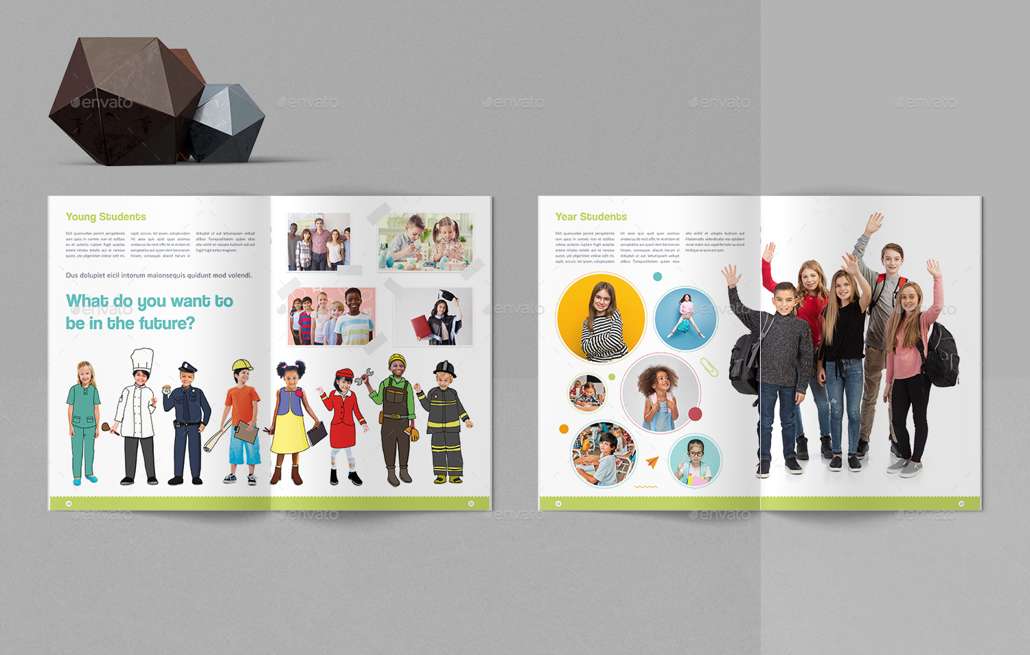 School Yearbook, Print Templates | GraphicRiver
