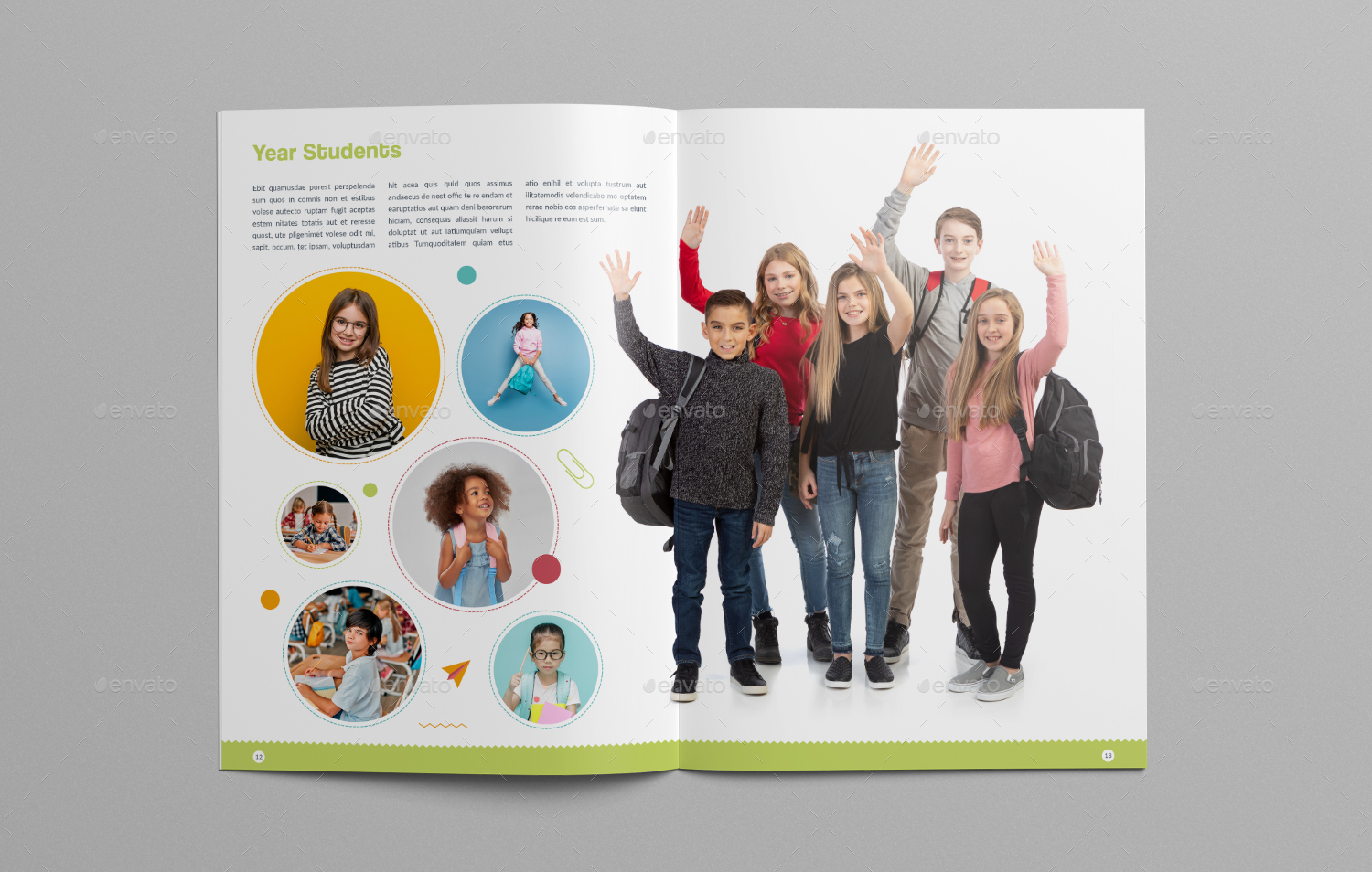 School Yearbook, Print Templates | GraphicRiver