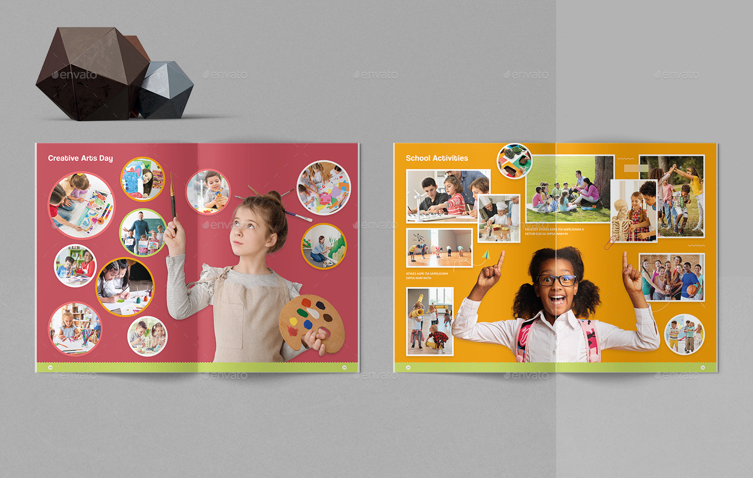 School Yearbook, Print Templates | GraphicRiver