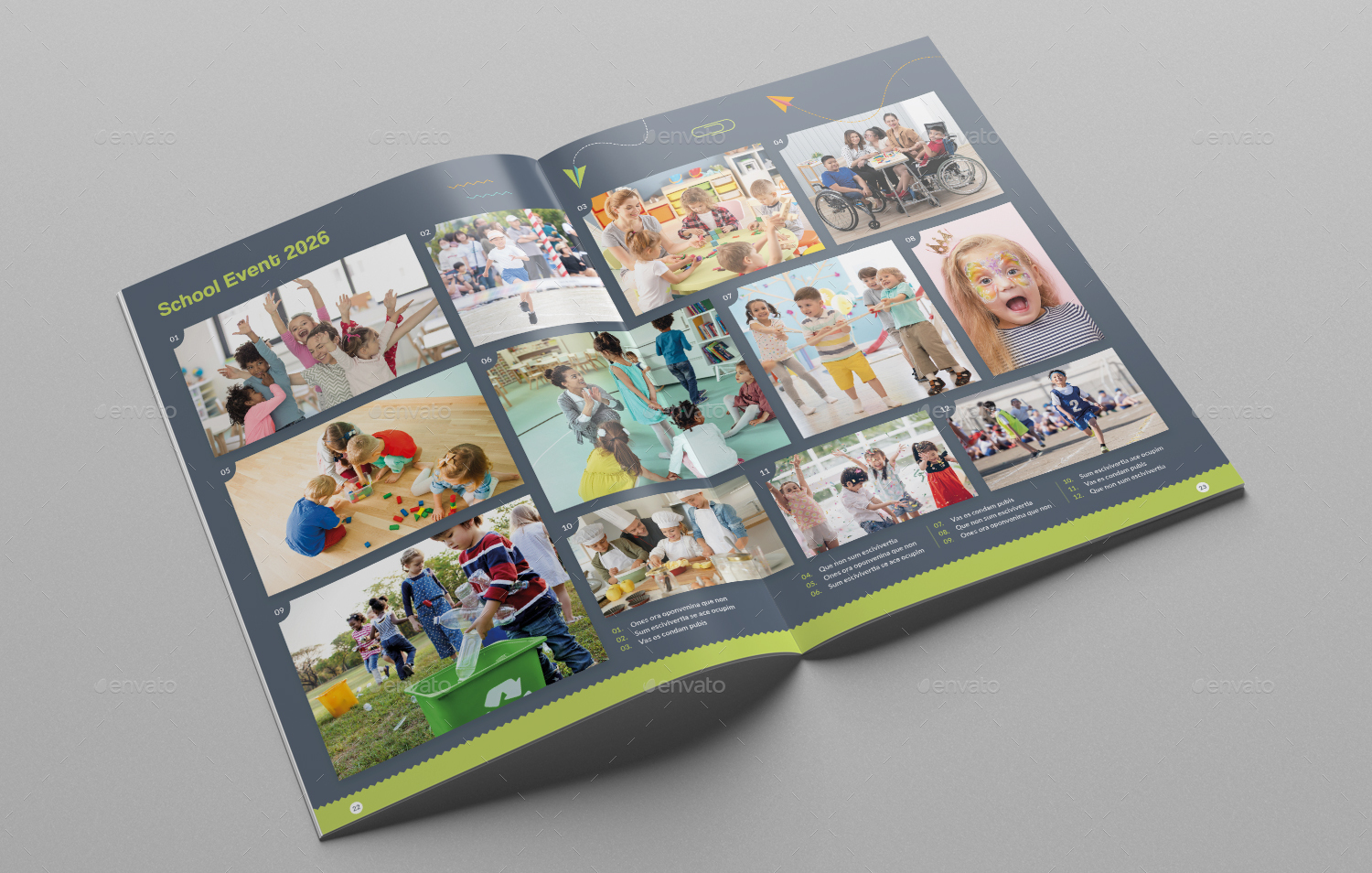 School Yearbook, Print Templates | GraphicRiver