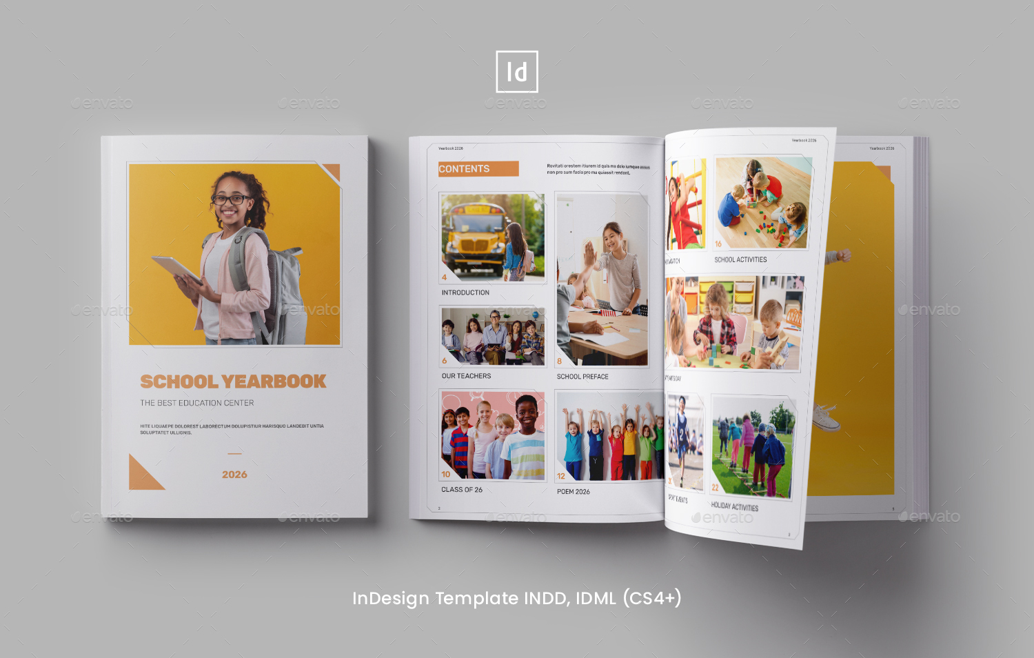 School Yearbook, Print Templates | GraphicRiver