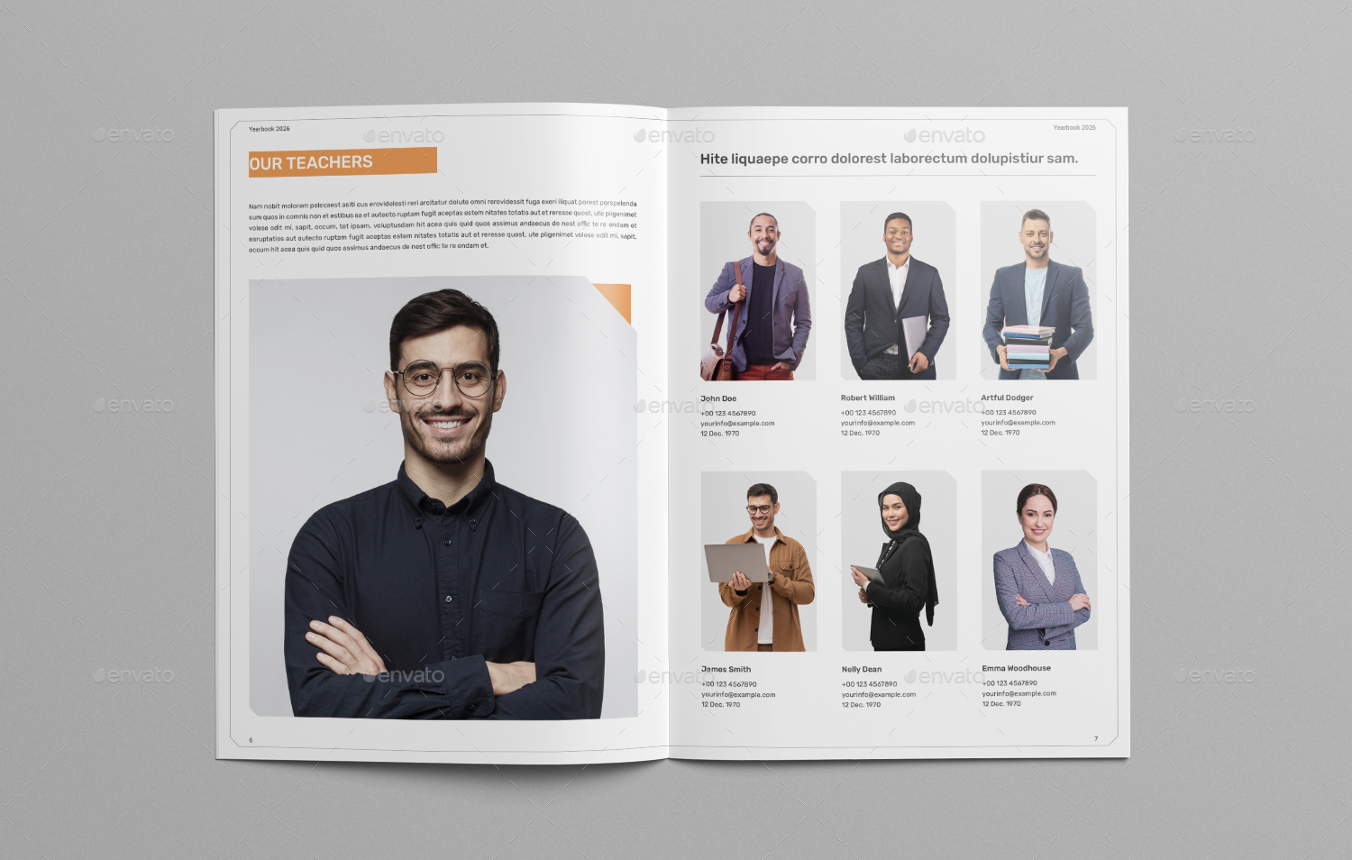 School Yearbook, Print Templates | GraphicRiver