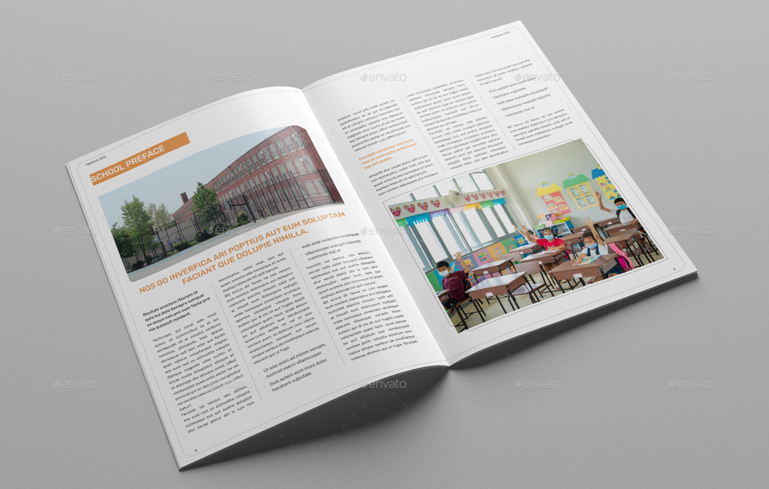 School Yearbook, Print Templates | GraphicRiver