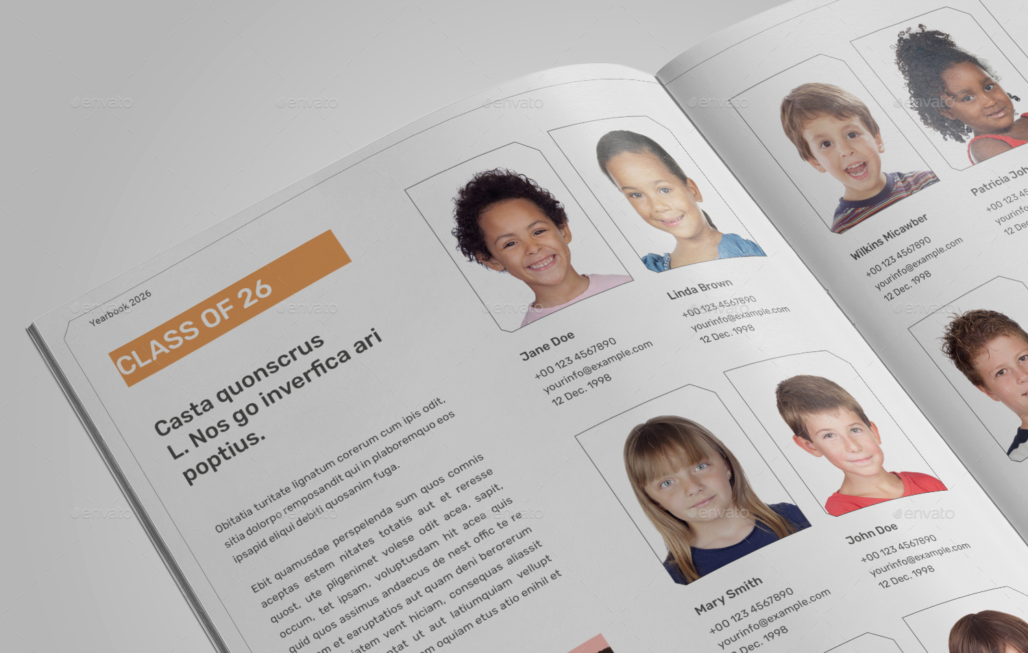 School Yearbook, Print Templates | GraphicRiver
