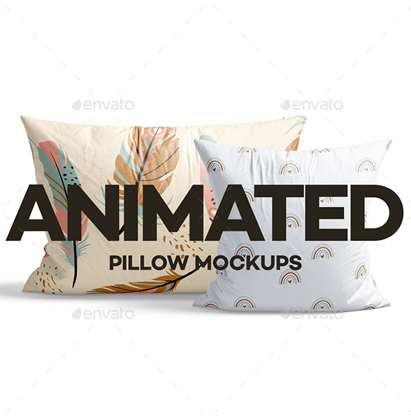 Pillow Animated Mockups, Graphics | GraphicRiver
