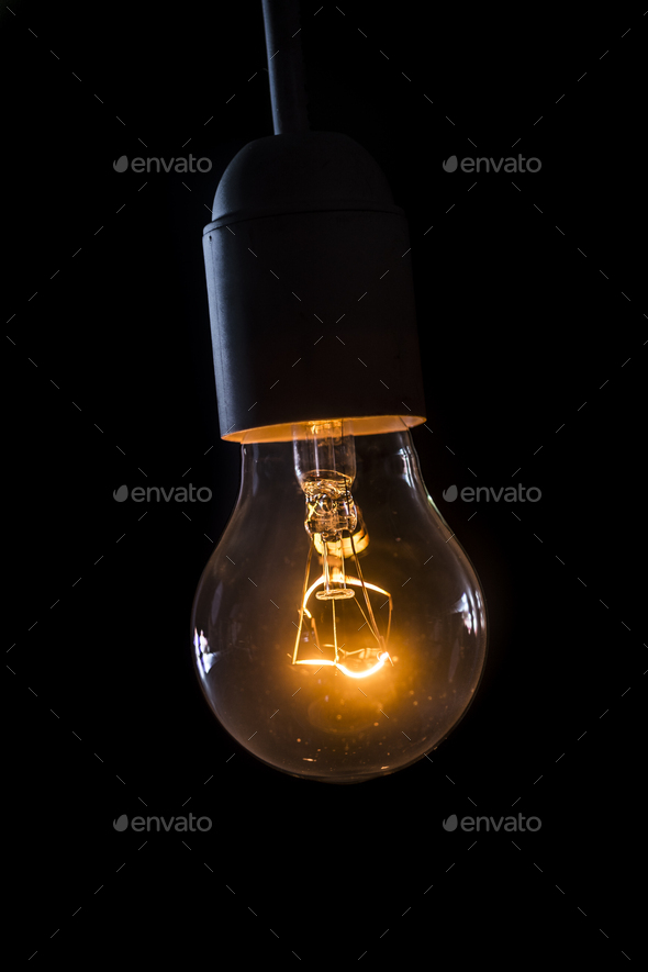 light bulbs black background Stock Photo by tartaruga1988 | PhotoDune