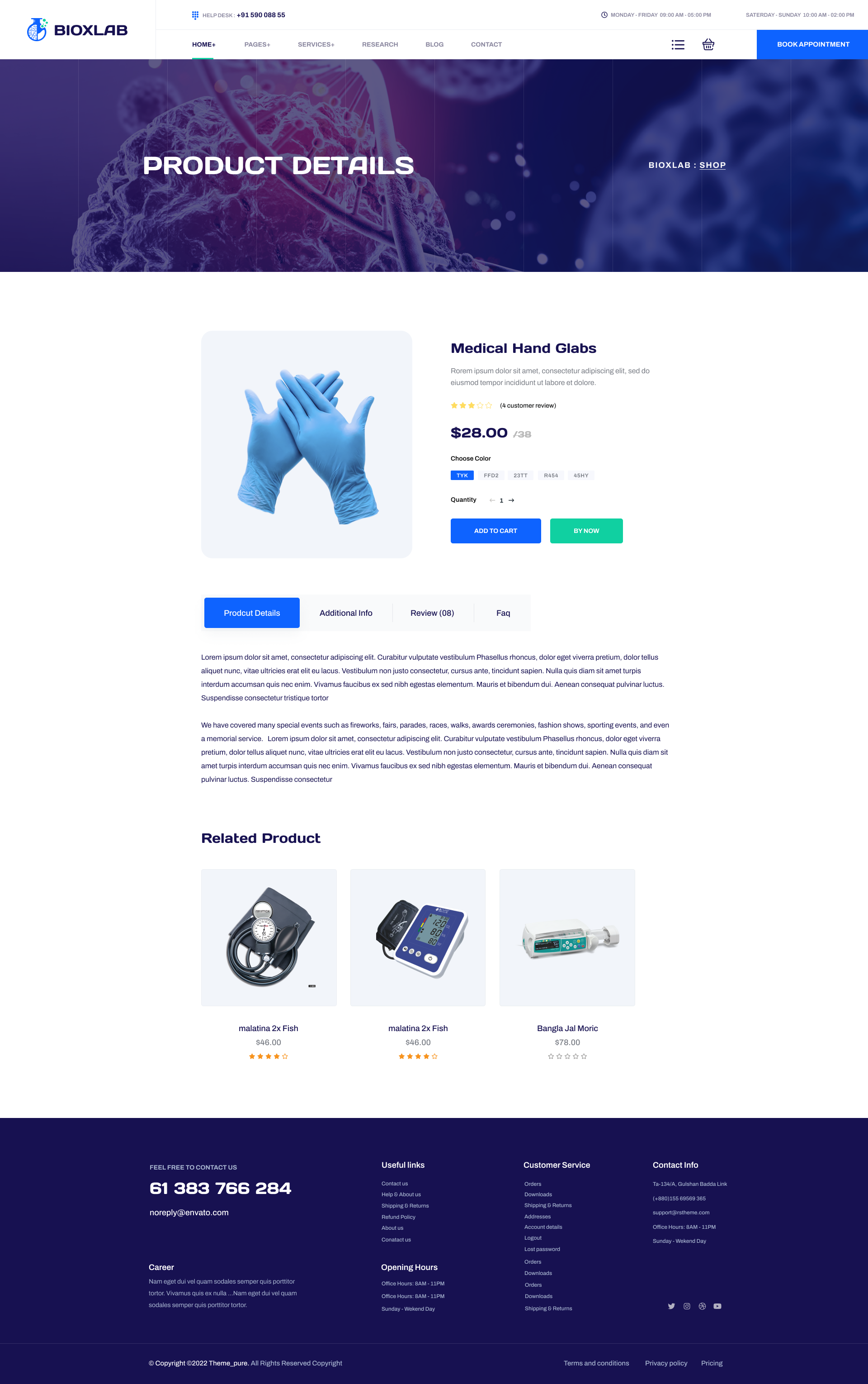 Bioxlab - Laboratory & Science Research Figma Template by Theme_Pure