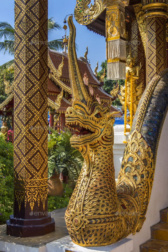 Wat Gate Karan - Chiang Mai - Thailand Stock Photo by SteveAllenPhoto999