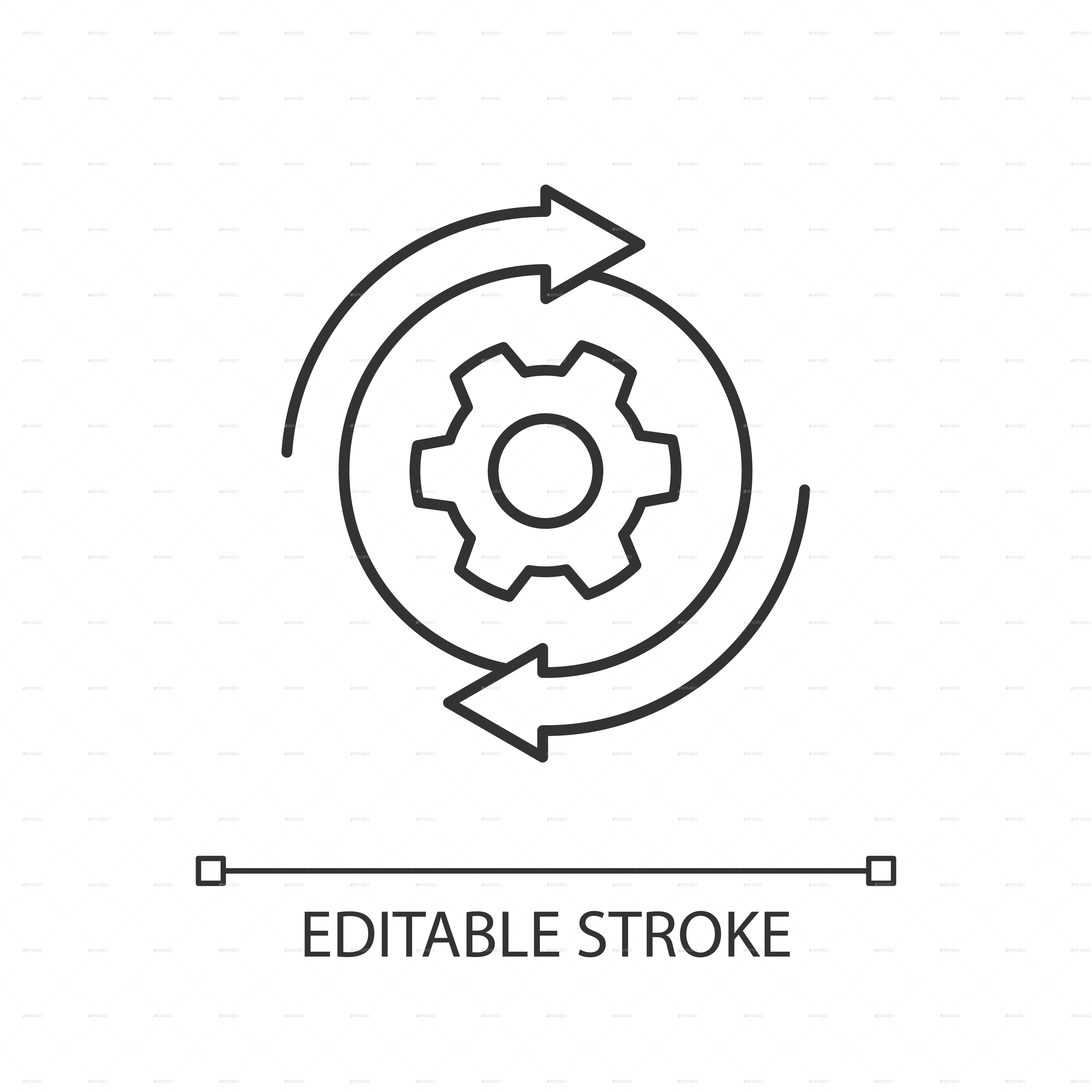 Net Zero Strategies Linear Icons Set, Icons | GraphicRiver