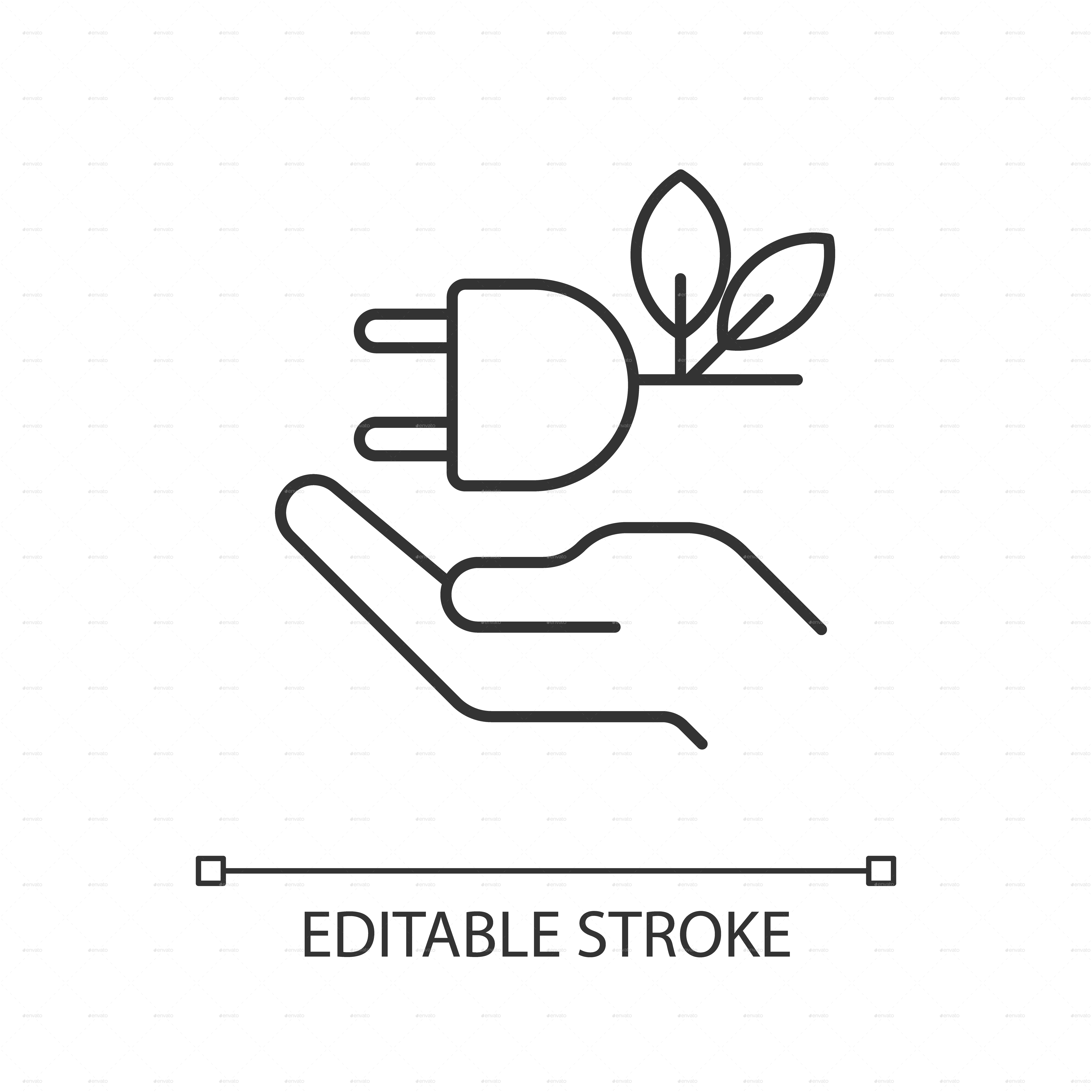 Net Zero Strategies Linear Icons Set, Icons | GraphicRiver