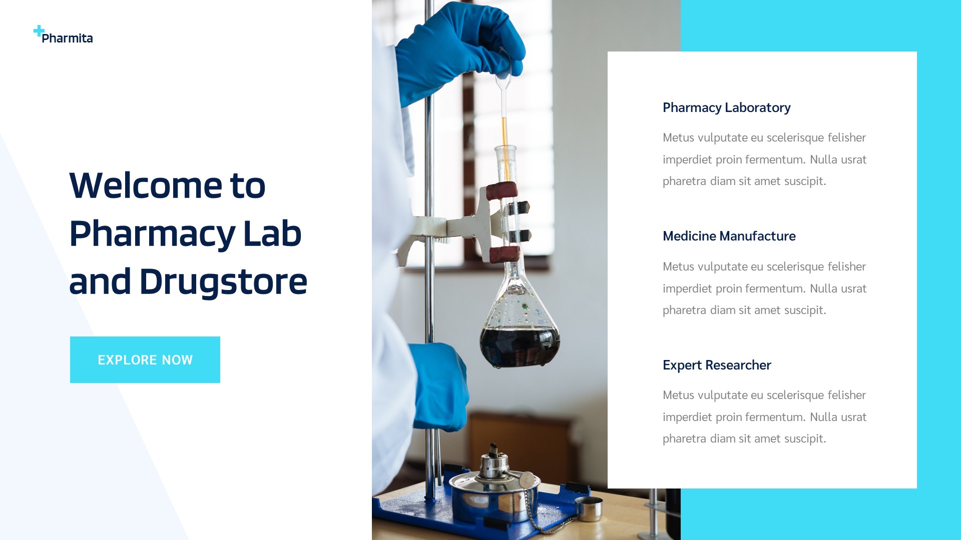 Pharmita - Pharmacy Laboratory & Drugstore Google Slides Template ...