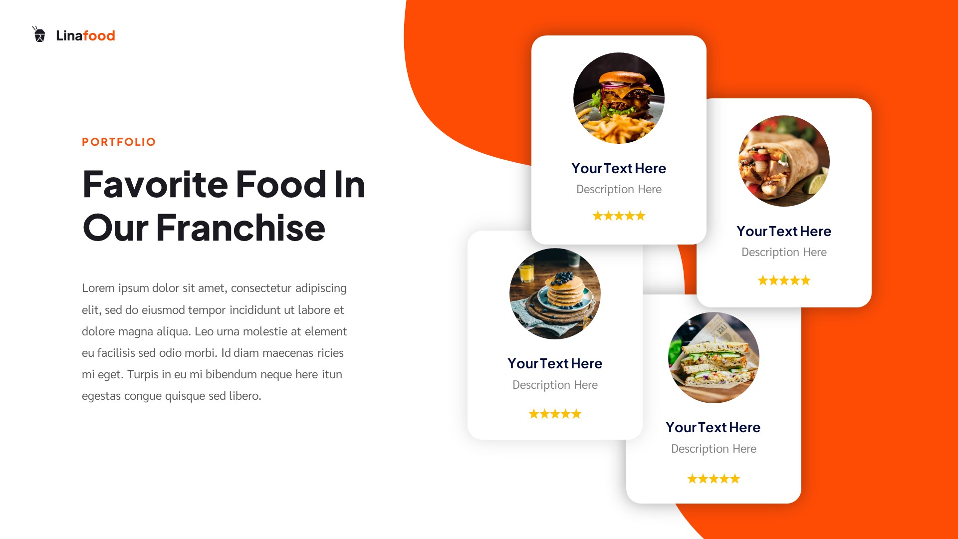 Linafood - Food Franchise & Restaurant PowerPoint Template ...