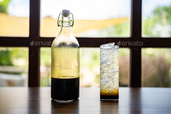 craft soft drink serve ai coffee cafe, brown beverage drink and food ...