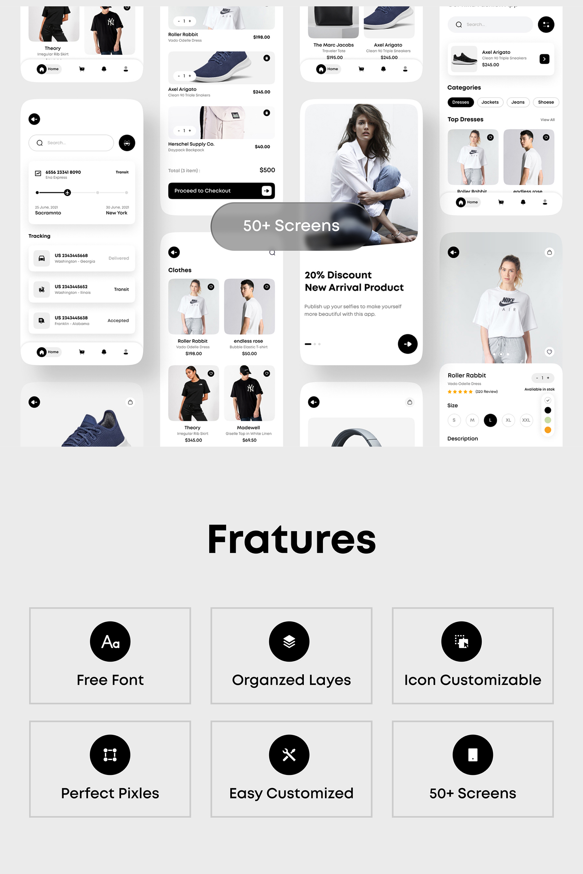 Rika - eCommerce Mobile App UI Kit For Adobe XD by pixleslab | ThemeForest