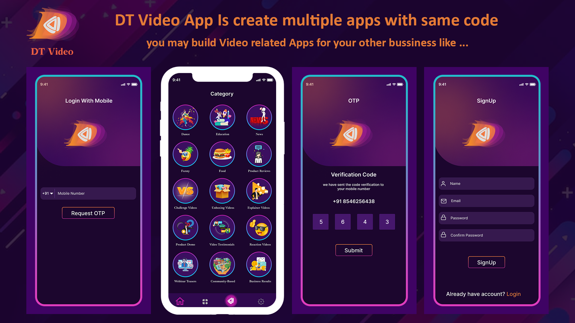 DTVideo- Flutter Multipurpose All In One Videos App + Admin panel by ...