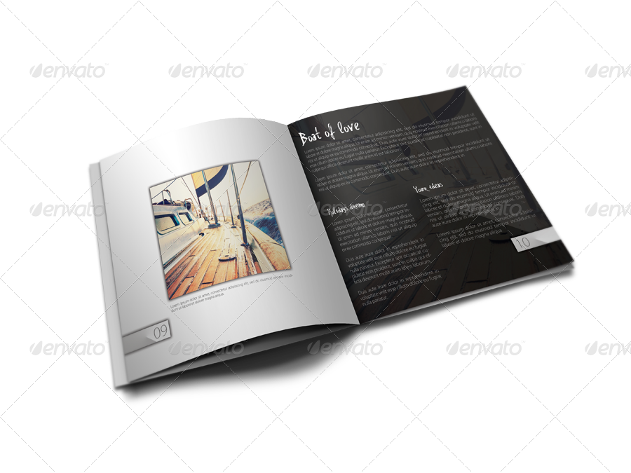 Square Photo Album & Brochure, Print Templates | GraphicRiver