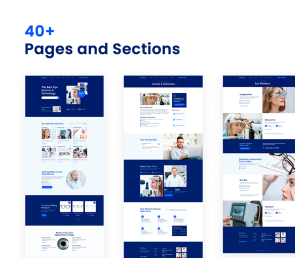 Opto – Eye Care Center Elementor Pro Template Kit by merkulove | ThemeForest
