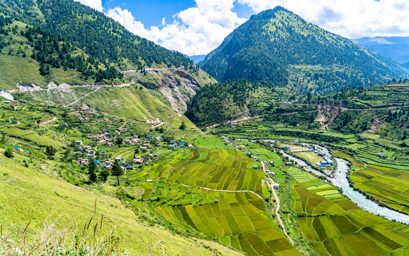 Sinja valley and river Stock Photo by travellersnep | PhotoDune