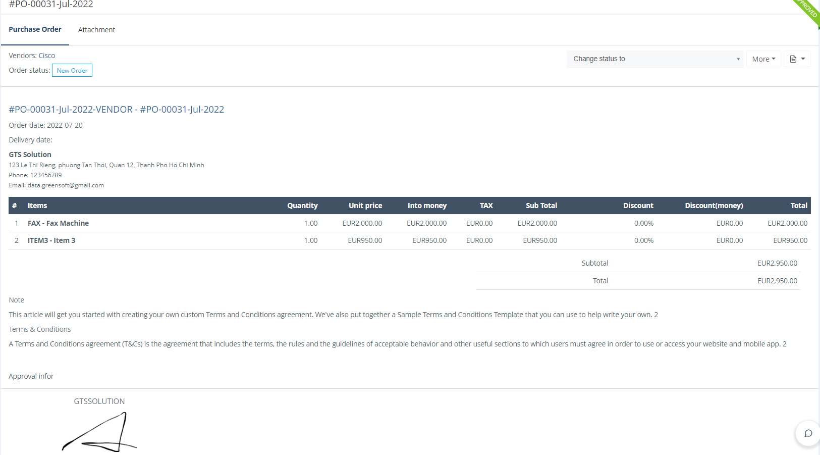 Purchase Management plugin for RISE CRM by GreenTech_Solutions | CodeCanyon