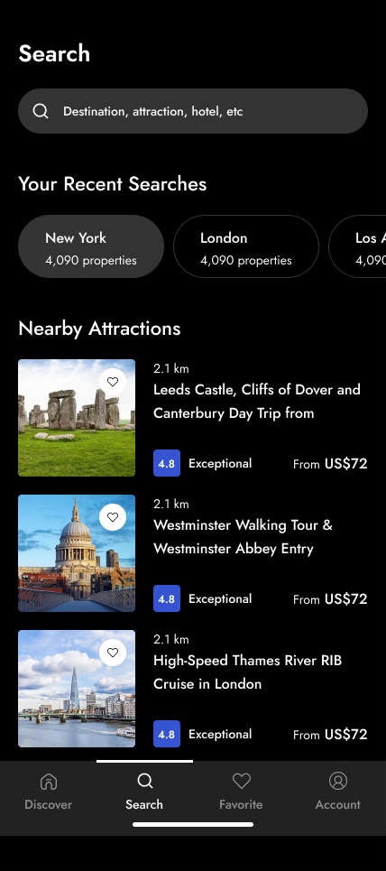 GoTrip - Travel & Tour Booking App Figma Template by CreativeLayers