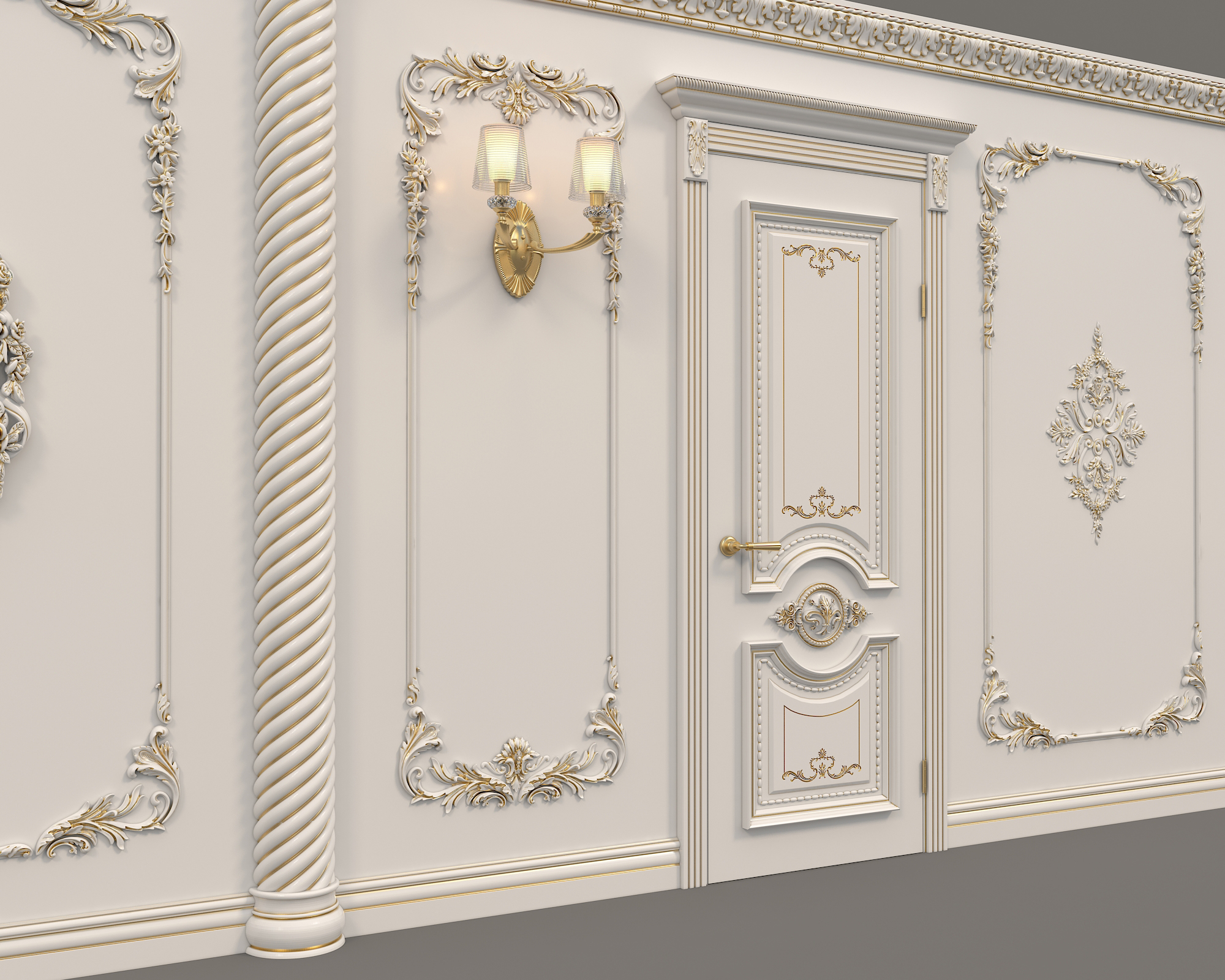 Classic Interior Wall Decoration 10 by nhattuankts | 3DOcean