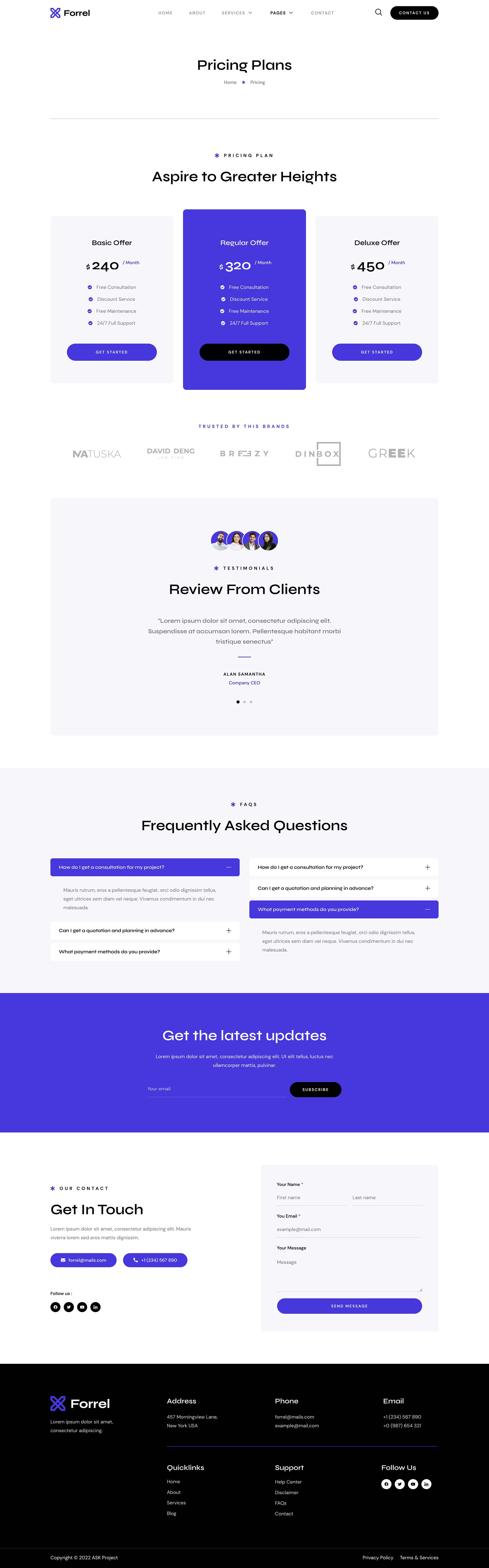 Forrel - SEO & Digital Marketing Agency Elementor Template Kit by ...