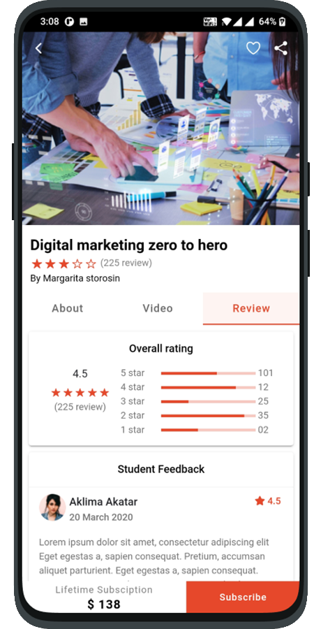 Ionic LMS App Template | Course App Template Ionic | Udemy Clone Ionic by camelcasetechnology