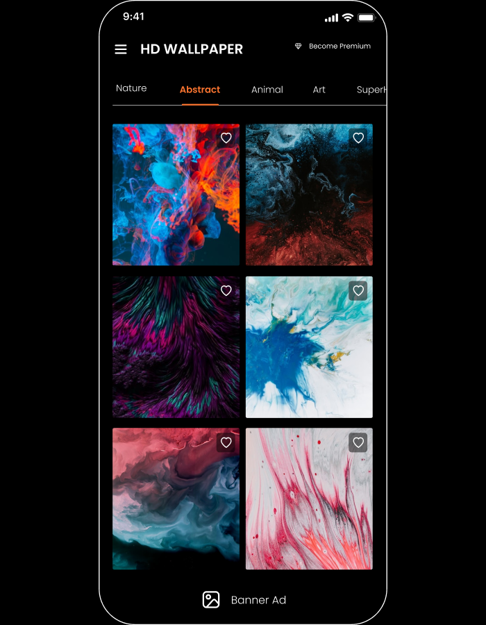 Android Wallpaper Mobile App- HD. 4K. 2K. Gif- AdMob, Facebook by ...