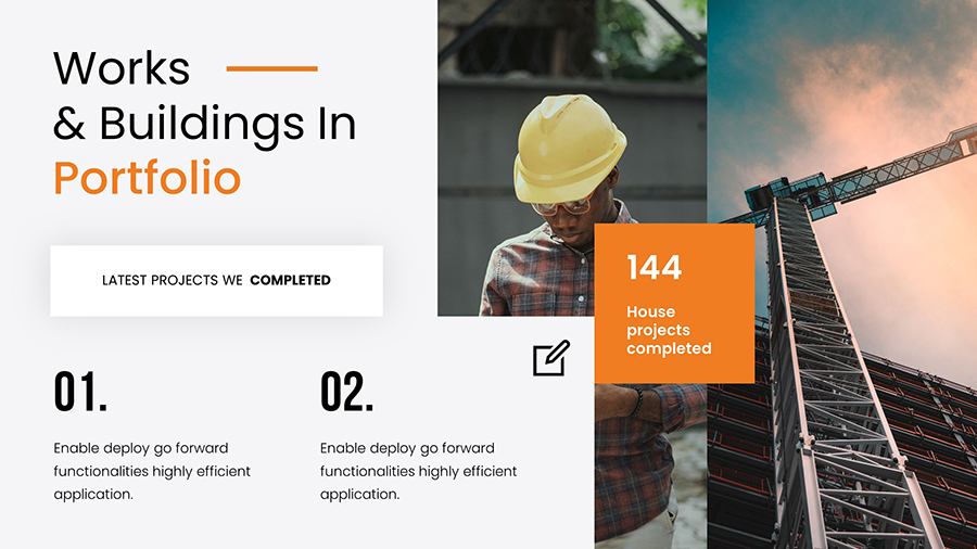 Builder - Construction Business Powerpoint Presentation, Presentation ...