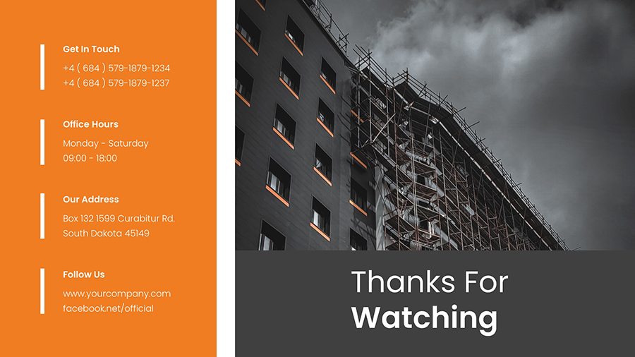 Builder - Construction Business Powerpoint Presentation, Presentation ...