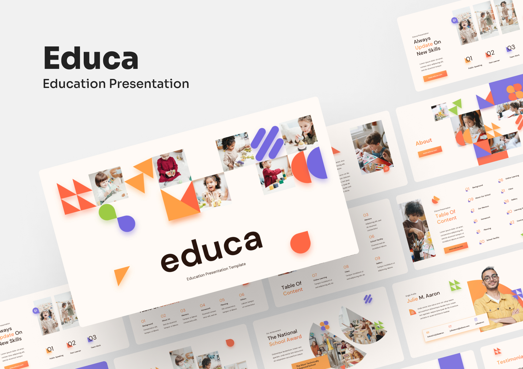 Educa - Education Keynote Presentation, Presentation Templates ...