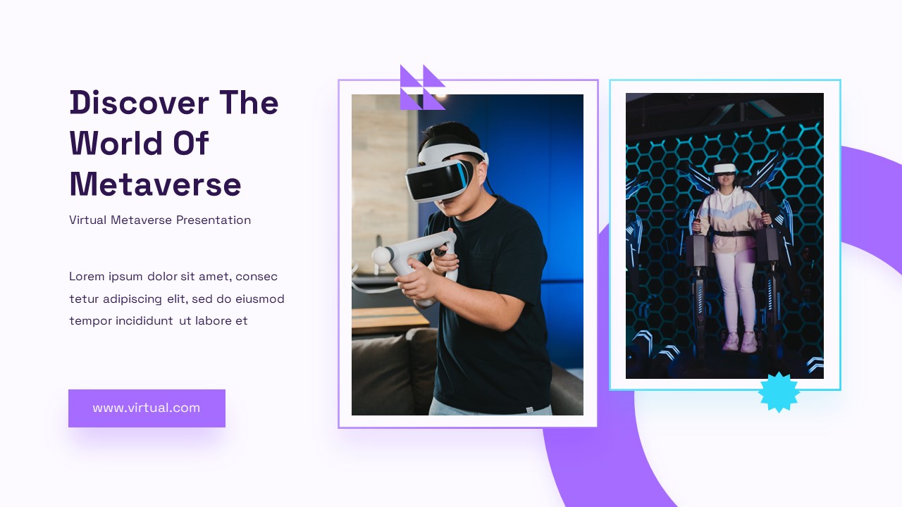 Virtual - Metaverse PowerPoint Presentation, Presentation Templates