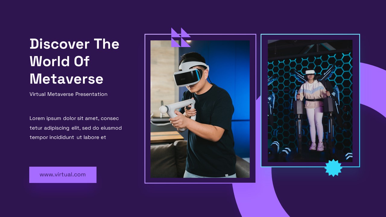 Virtual - Metaverse PowerPoint Presentation, Presentation Templates