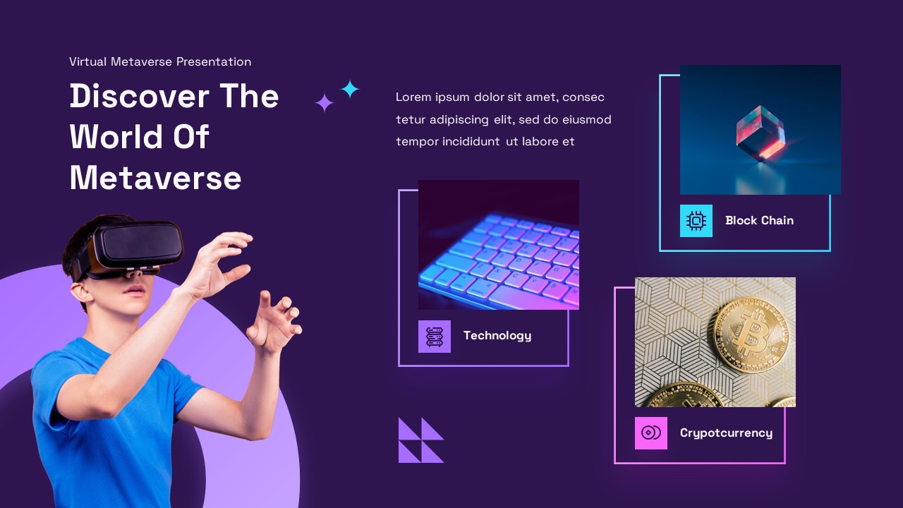 Virtual - Metaverse PowerPoint Presentation, Presentation Templates