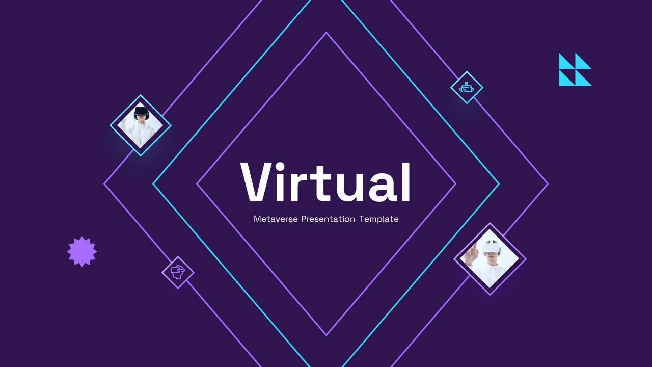 Virtual - Metaverse PowerPoint Presentation, Presentation Templates