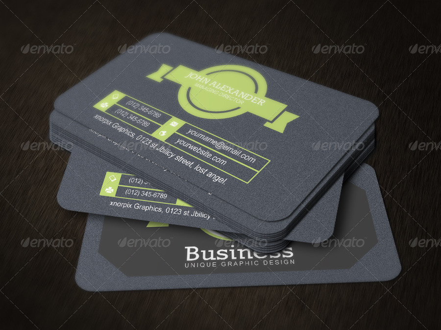 Unique Business Card, Print Templates | GraphicRiver
