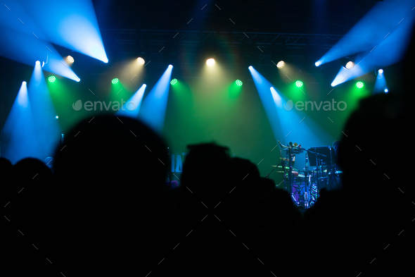 Colorful stage lights at concert Stock Photo by erika8213 | PhotoDune