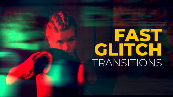 Fast Glitch Transitions, DaVinci Resolve Templates | VideoHive