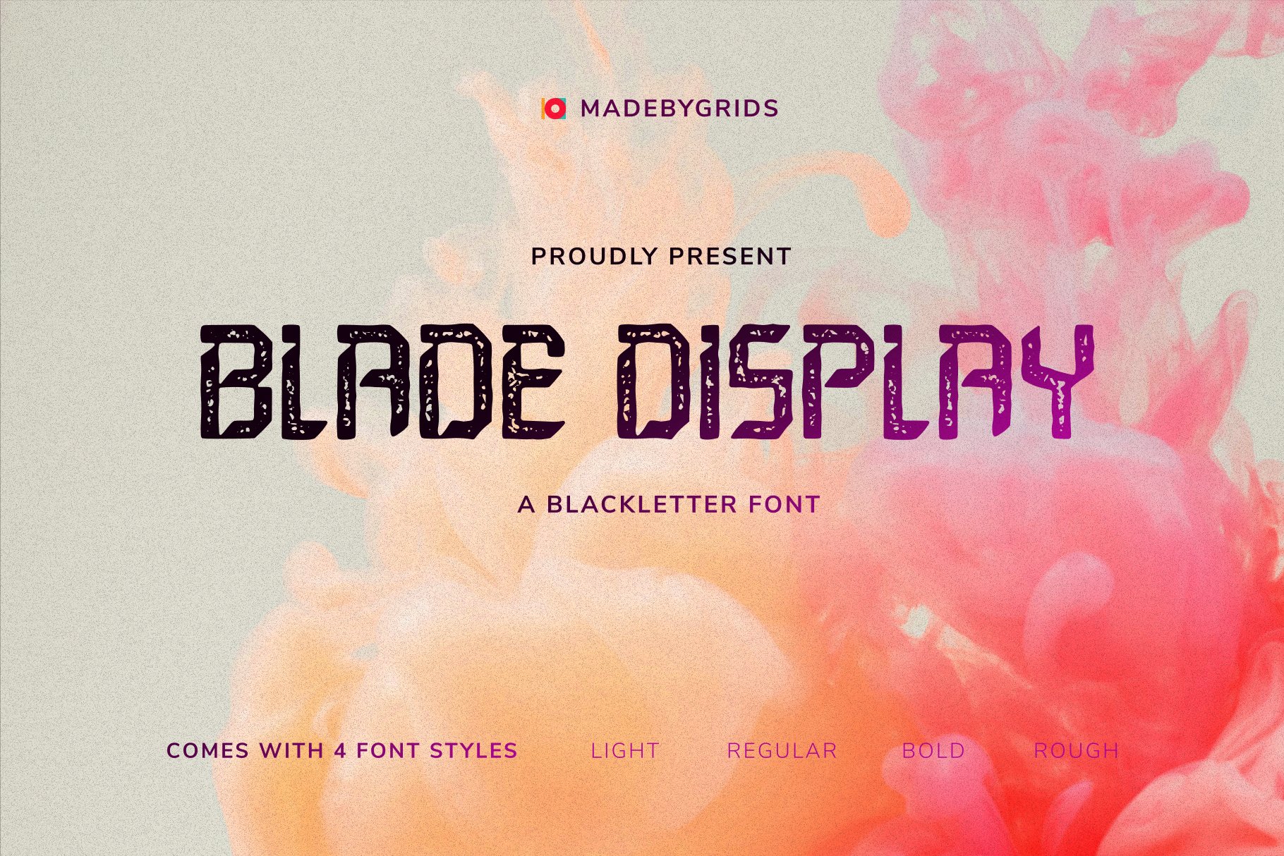 Blade Letter Font Display, Fonts | GraphicRiver