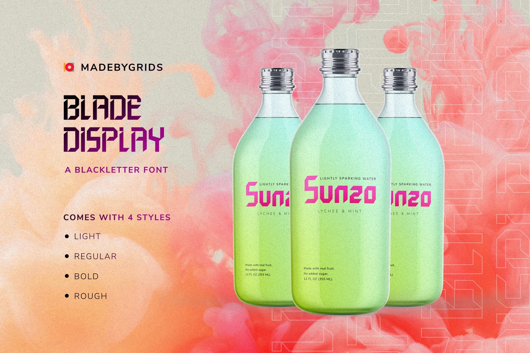 Blade Letter Font Display, Fonts | GraphicRiver