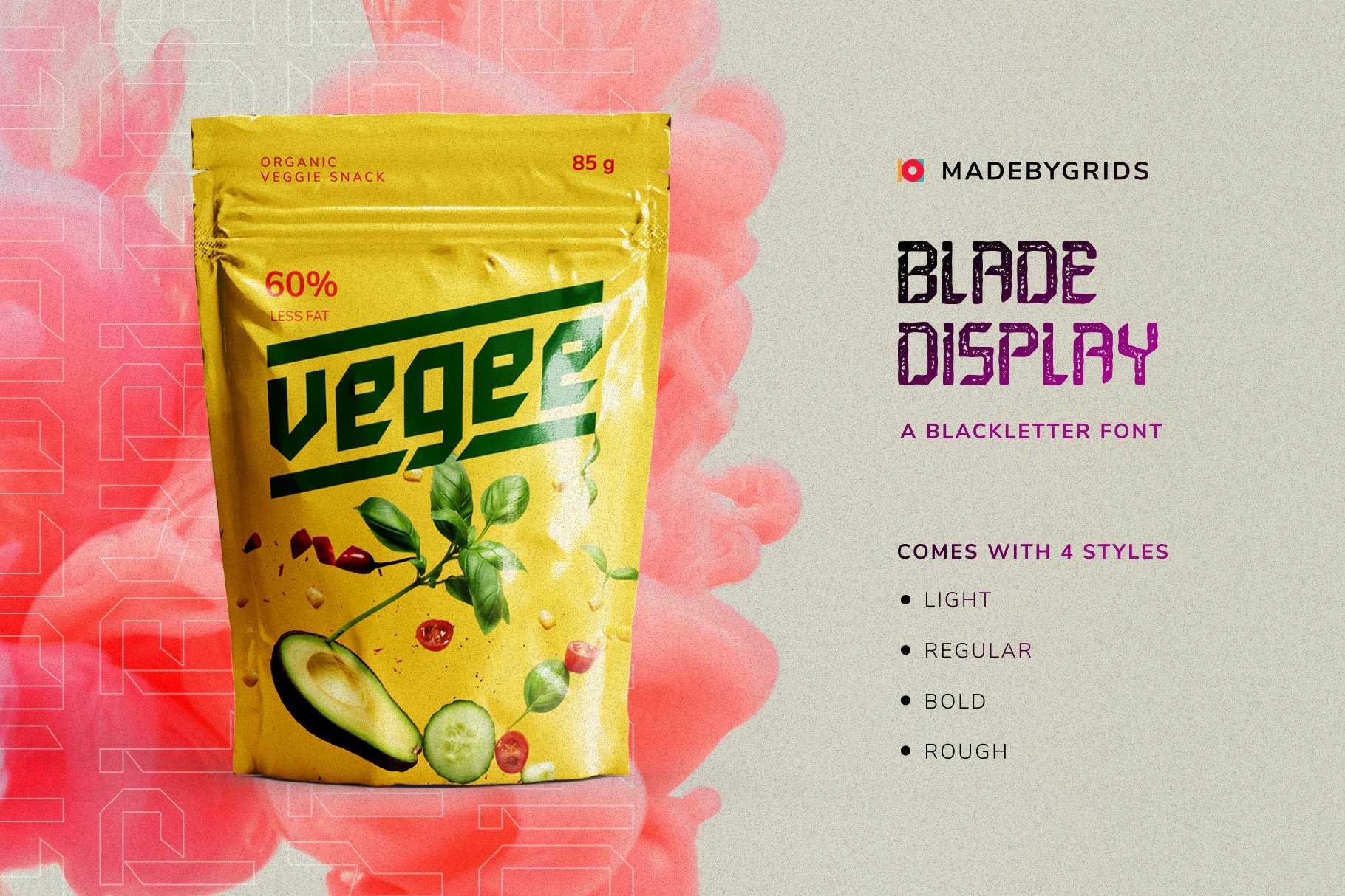 Blade Letter Font Display, Fonts | GraphicRiver